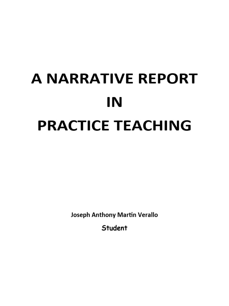 A Narrative Report Grade 8 | PDF