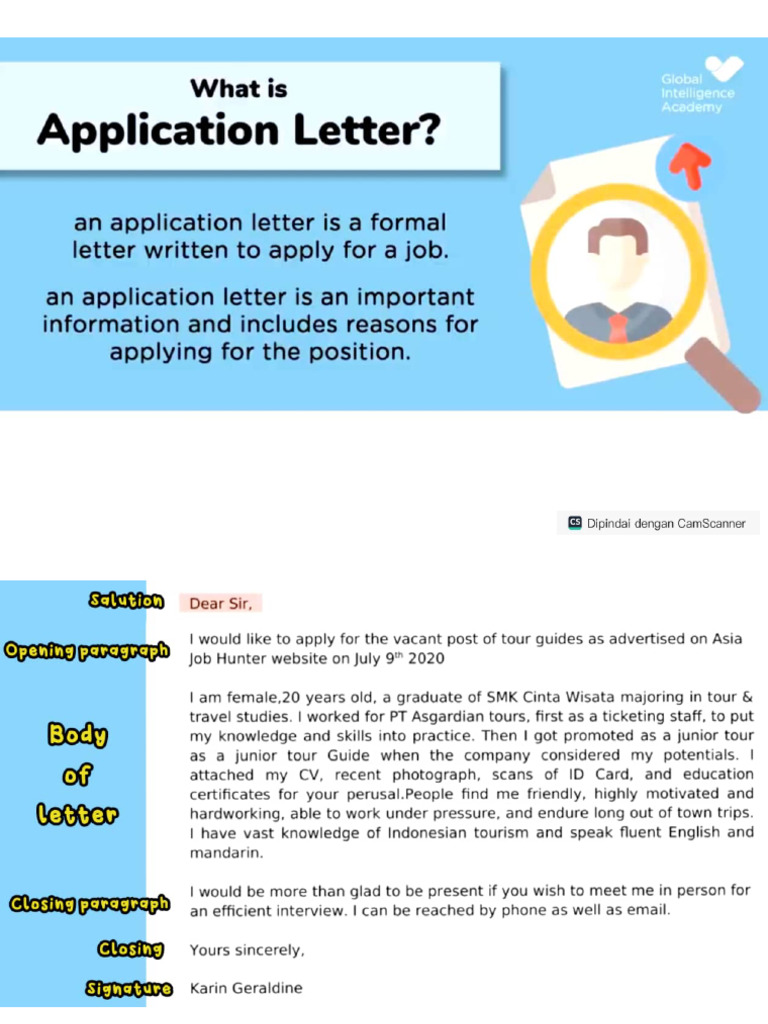 Application Letter | PDF