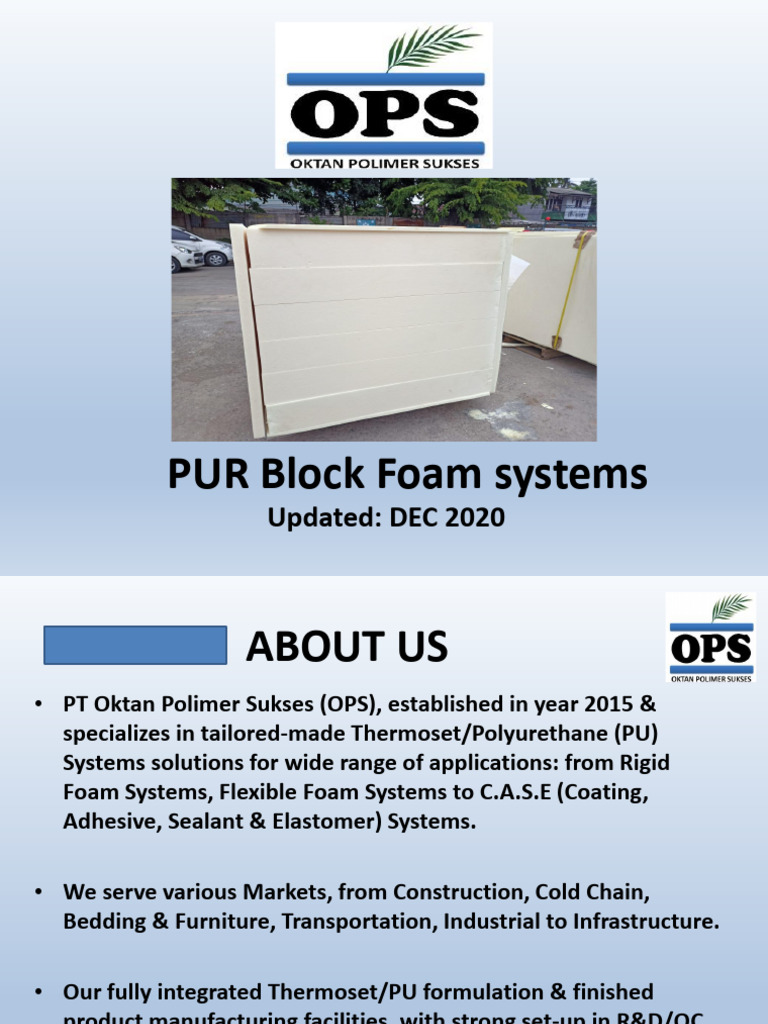 OPS - PUR Block Foam, Updated DEC 2020 | PDF