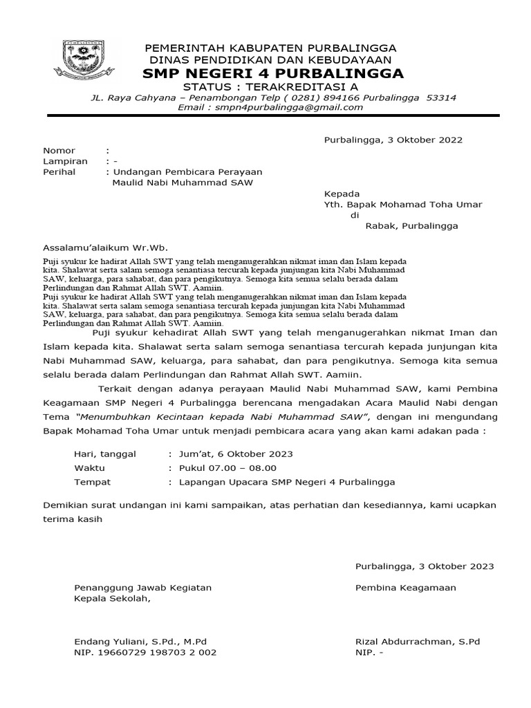 Surat Muludan 23 | PDF