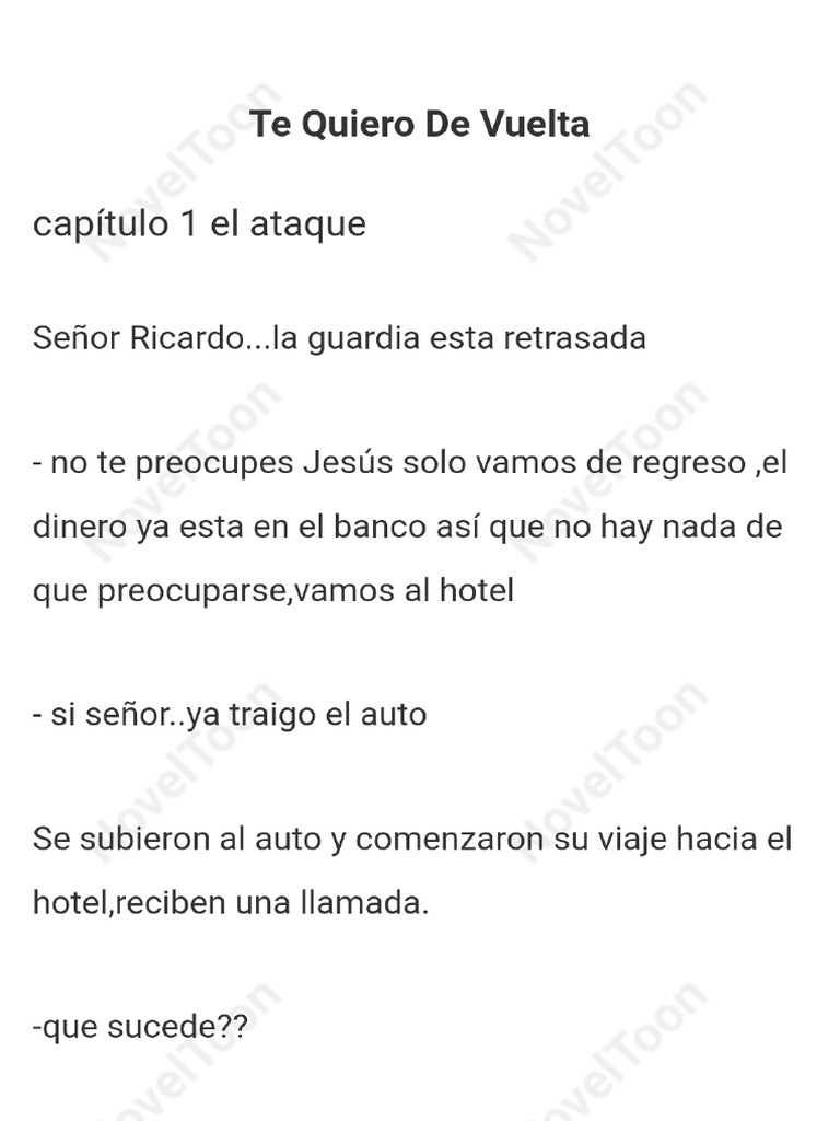 Te Quiero de Vuelta | PDF