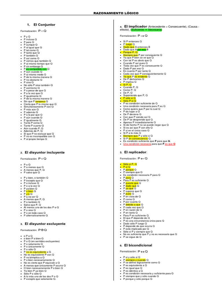 CONECTORES SINONIMOS | PDF