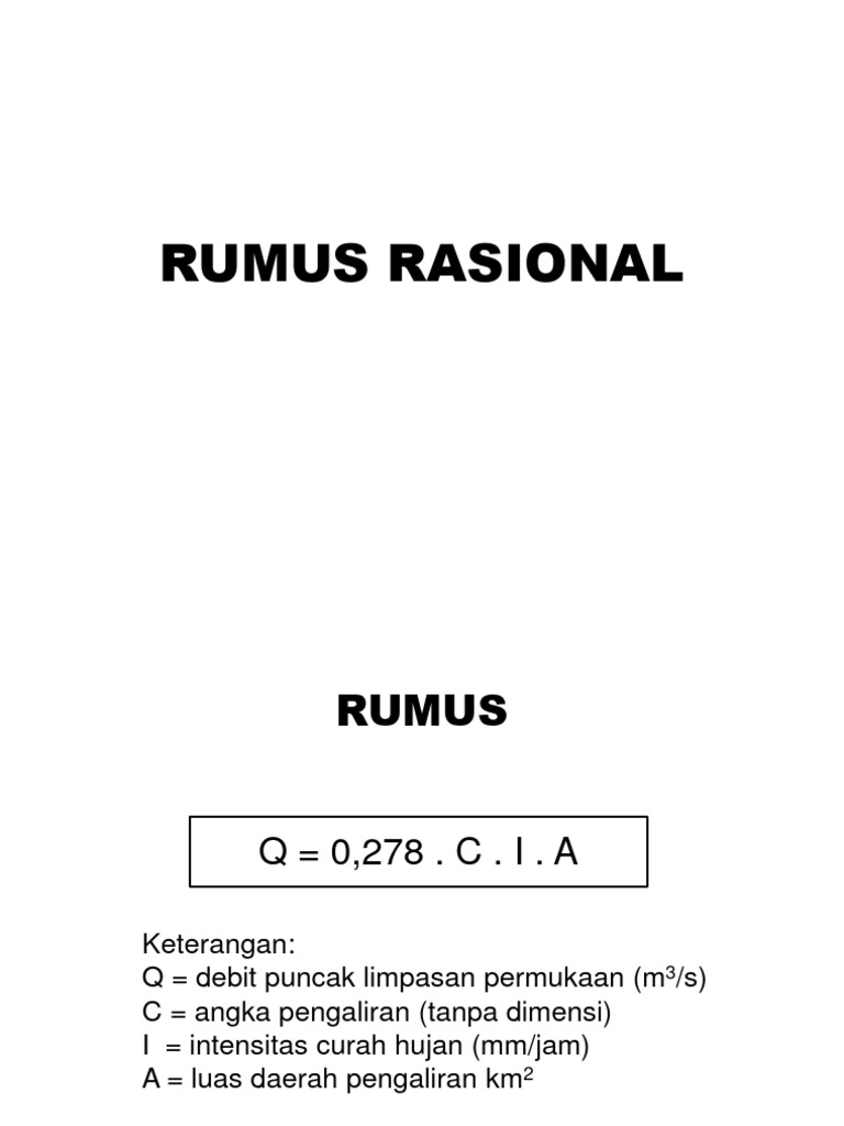 Rumus Rasional | PDF