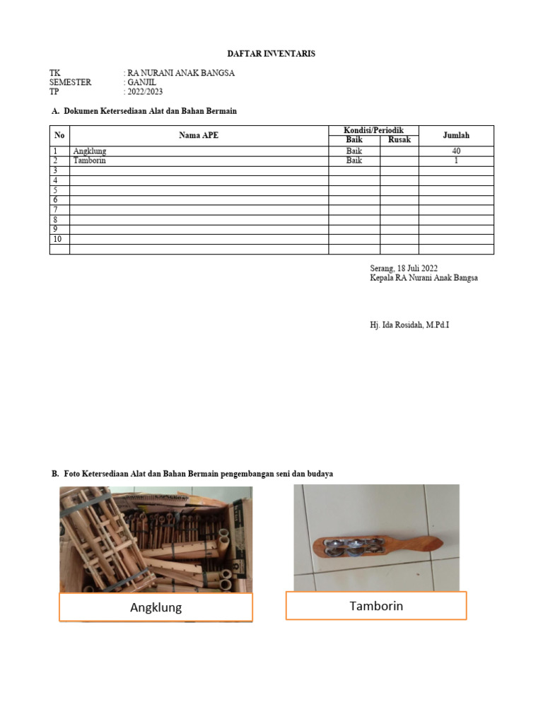 Standar 5.1.1.2 Bahan Media Dan Alat Pengembangan Seni Dan Budaya | PDF
