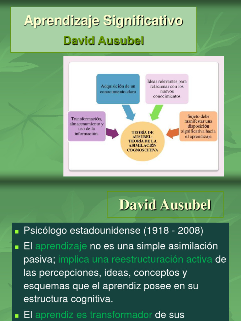 Ausubel | PDF | Crecimiento personal y profesional