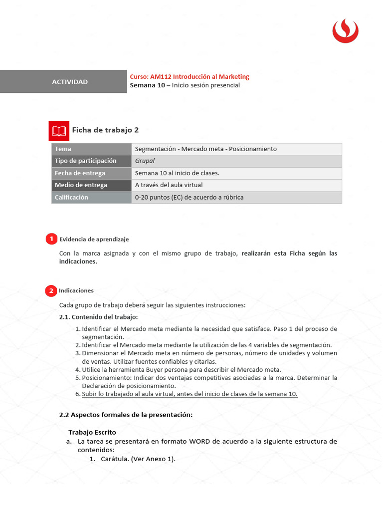 Ficha de Trabajo 2 - Segmentación - AM112 | PDF
