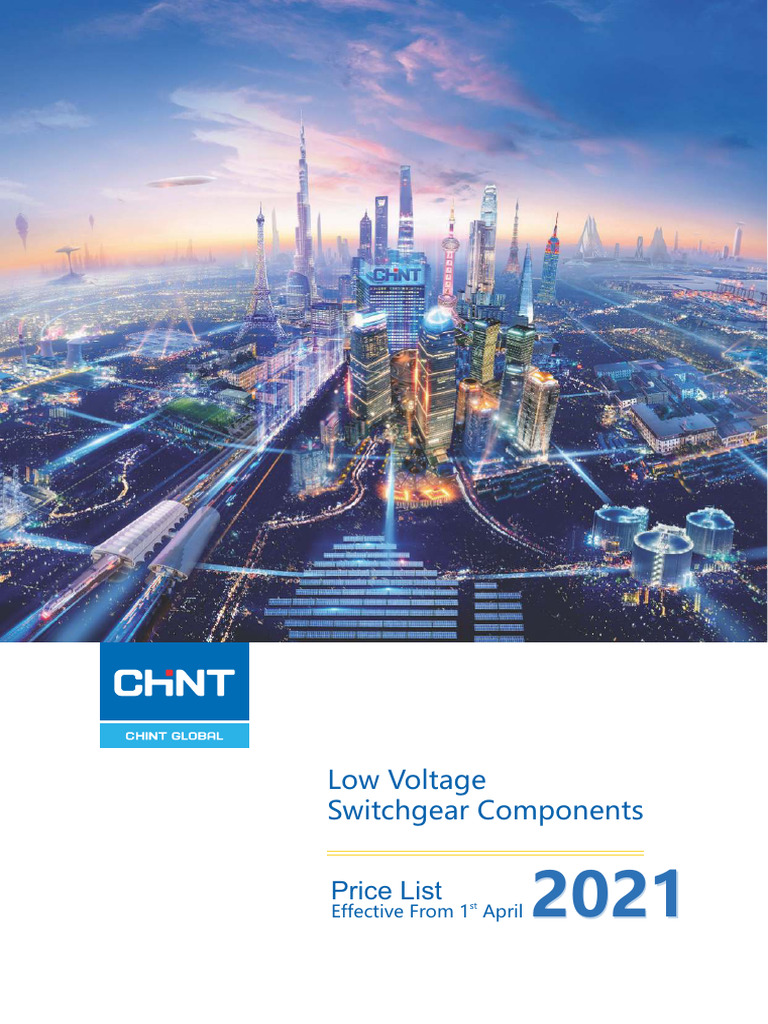 PriceList-2021 CHINT-India LR | PDF | Switch | Relay