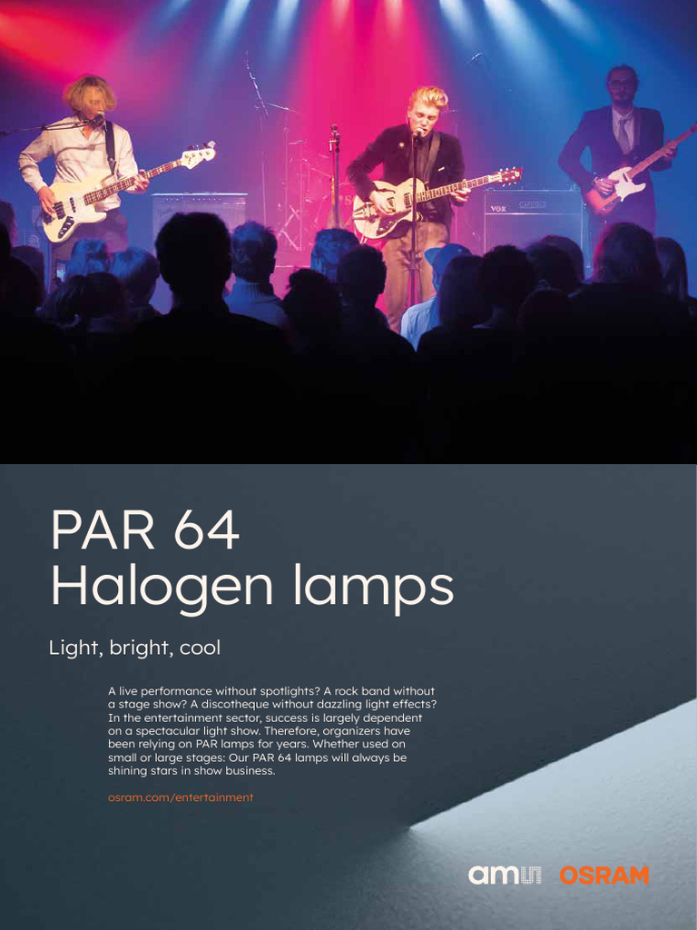 570816 Par 64 Halogen Lamps Brochure | PDF
