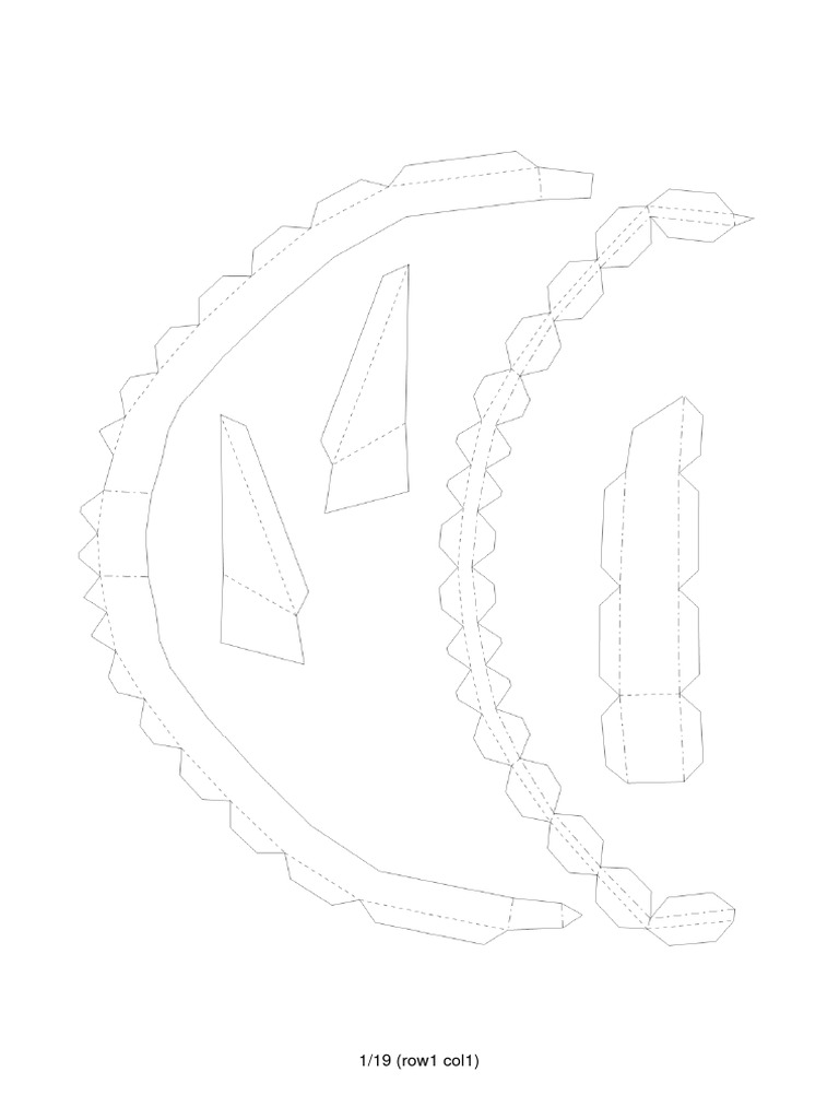 Batman Arkham Knight Helmet Paper PDF | PDF