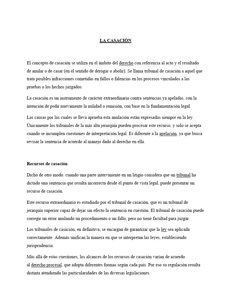 CASACIÓN | PDF