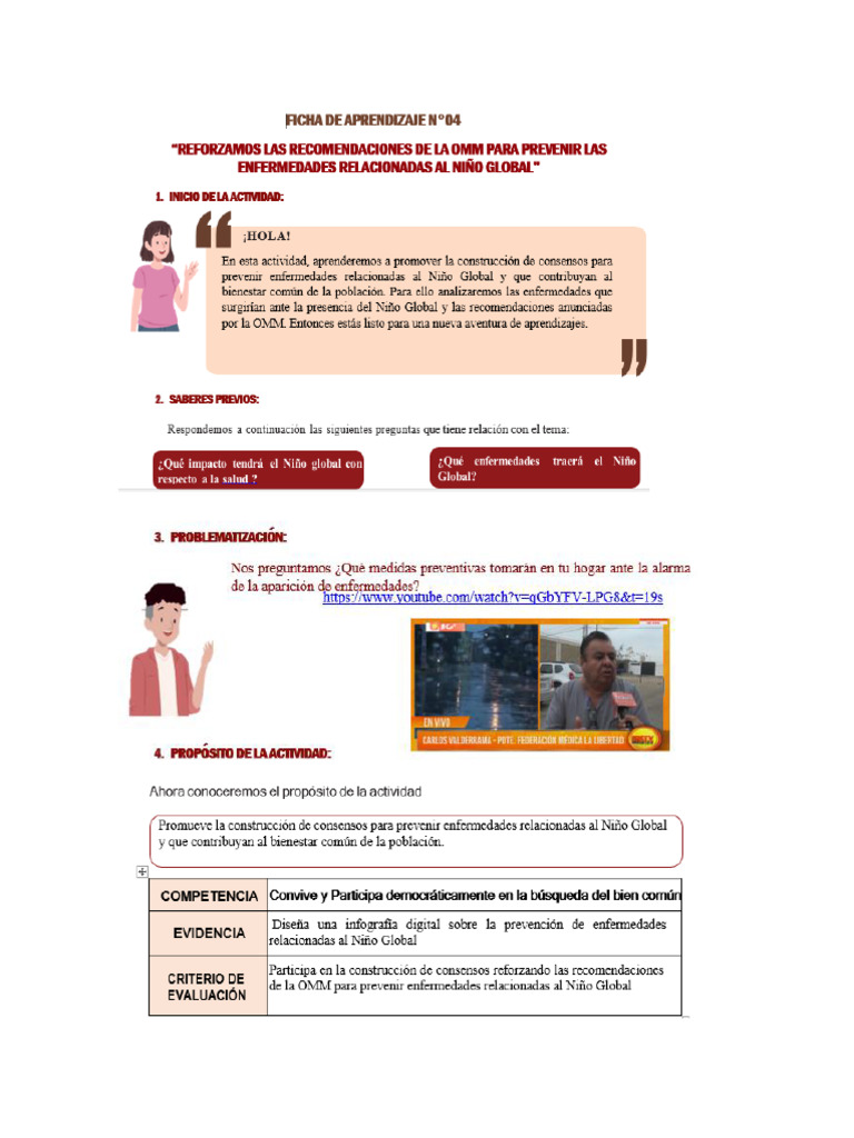 Ficha de Apren #04 Activ #04 Unid #05 DPCC 1° | PDF