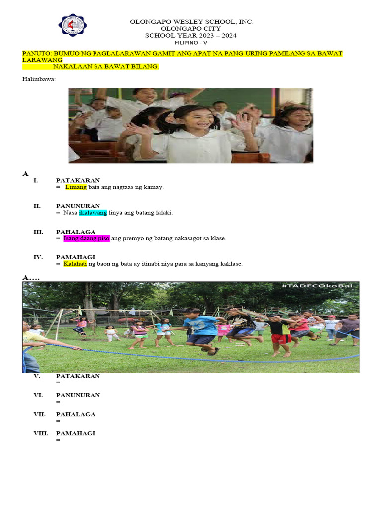 Pang Uring Pamilang | PDF