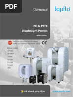 Tapflo Diaphragm Pump IOM Manual | PDF | Pump | Valve