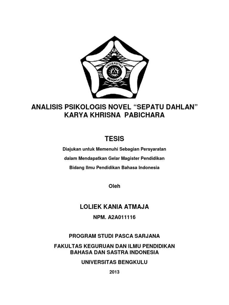 Contoh Tesis 1 . | PDF