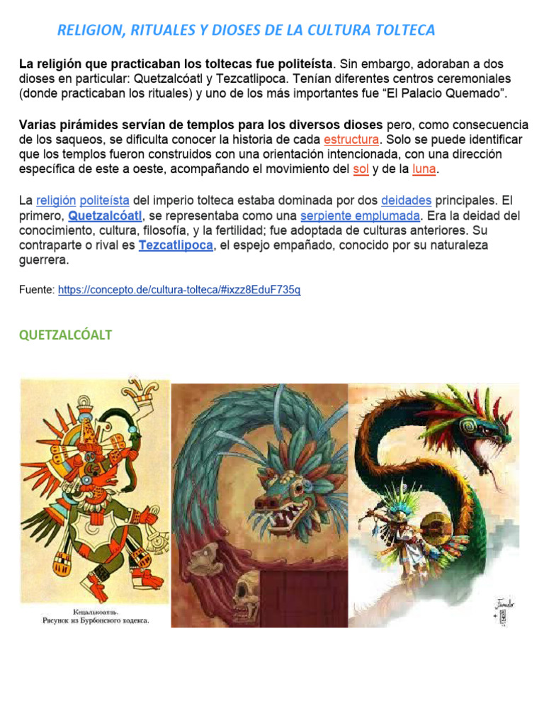 Cultura Tolteca | PDF