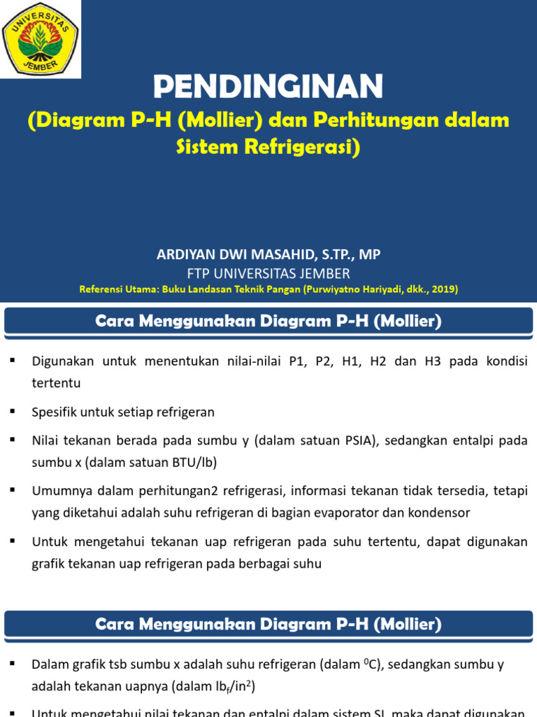 Perhitungan Dalam Sistem Refrigerasi | PDF