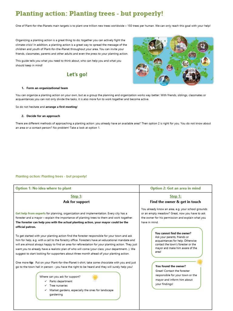 Tree Planting Action Guide | PDF