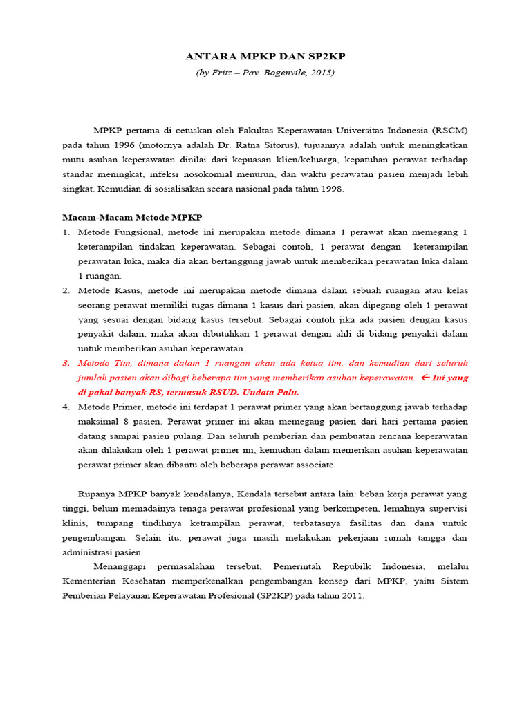 Antara MPKP Dan SP2KP | PDF