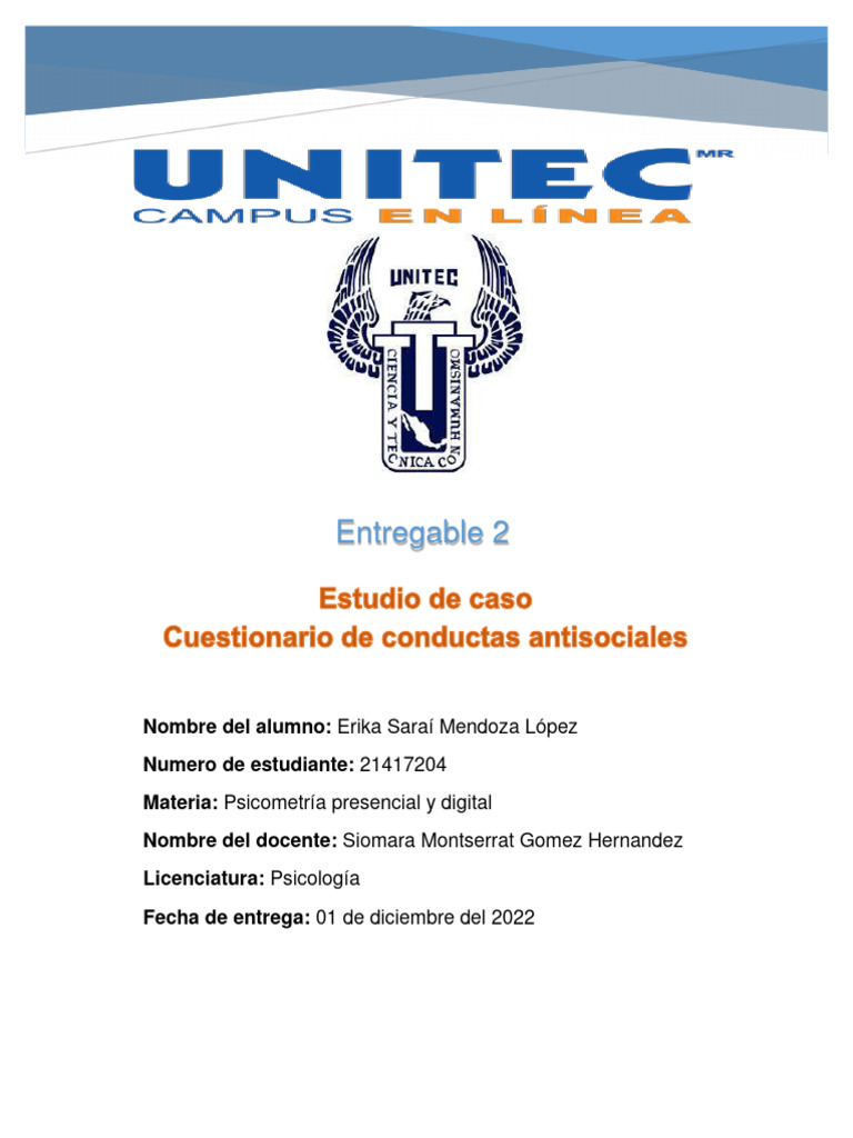 Entregable2 A-D Conductas Antisociales Delictivas | PDF