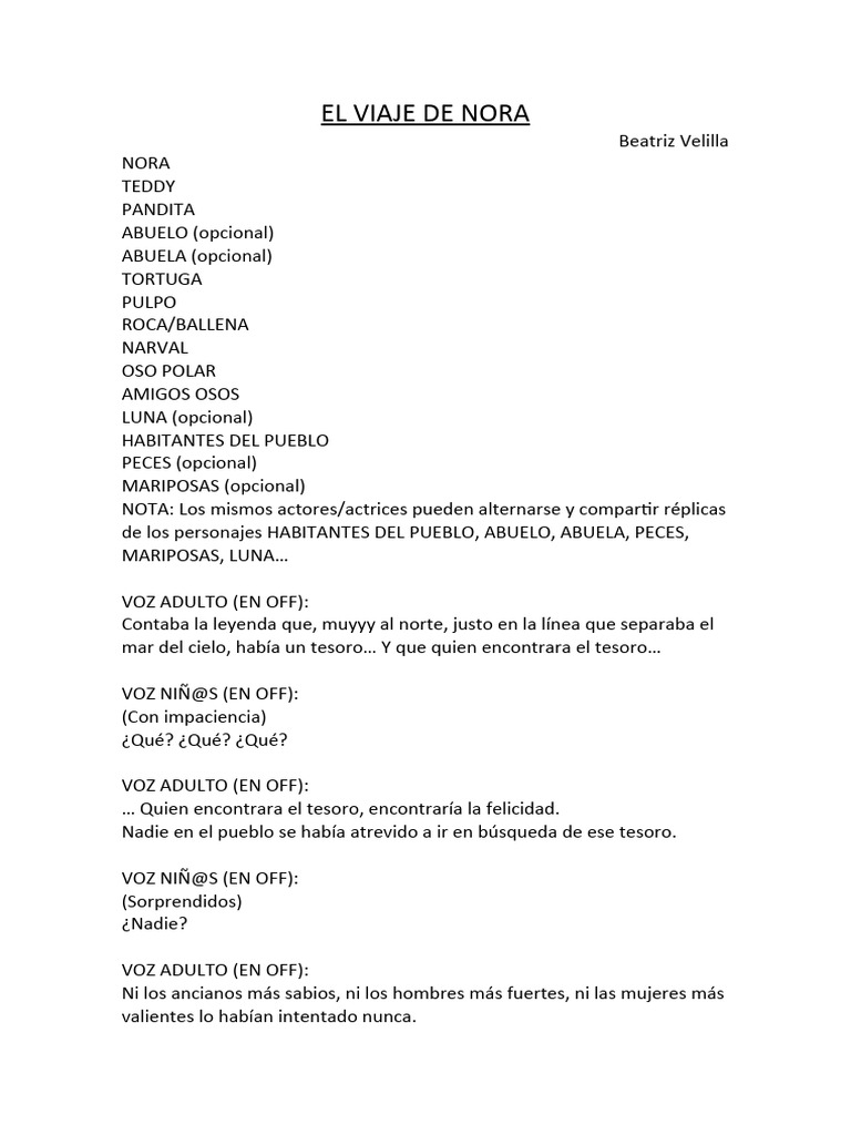 El Viaje De Nora Pdf