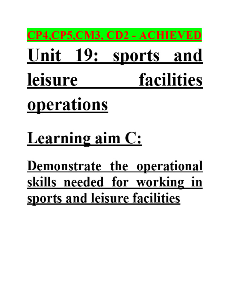 Unit 19 Assignment 2 | PDF