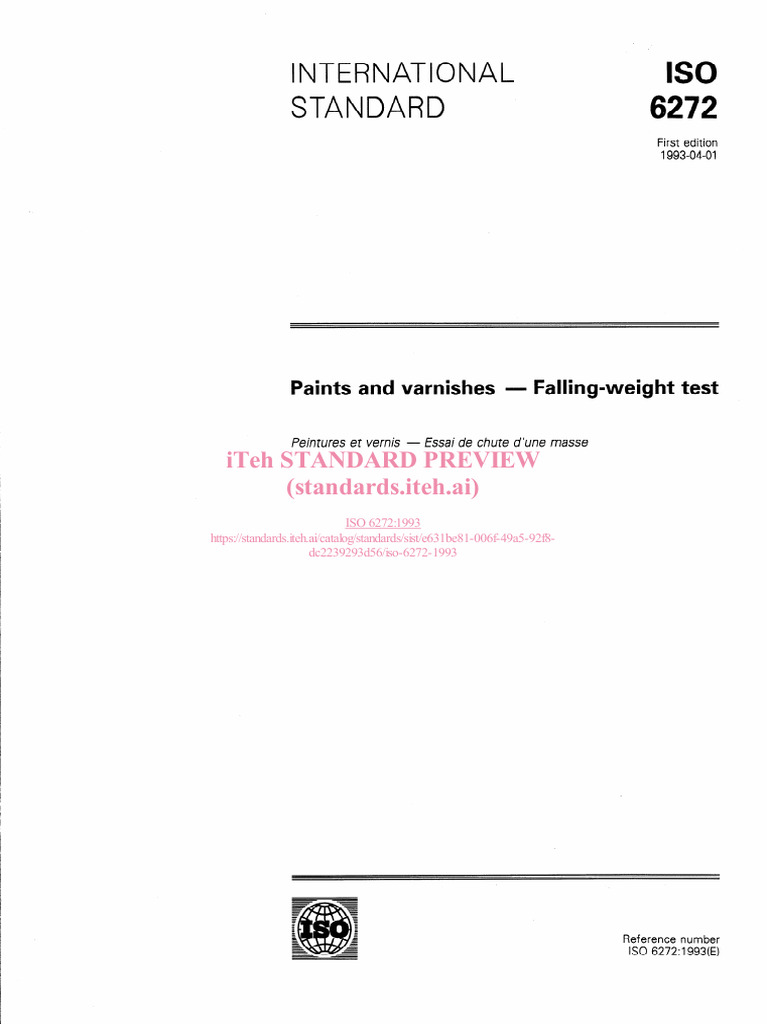 Iso 6272 1993 | PDF