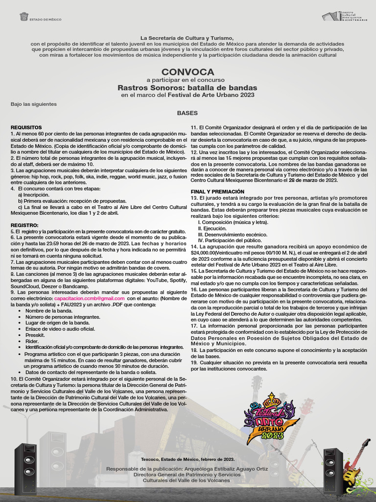 Conv Bandas2023 | PDF