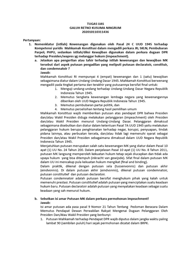 Uas Mk-Galuh Retno-436 | PDF