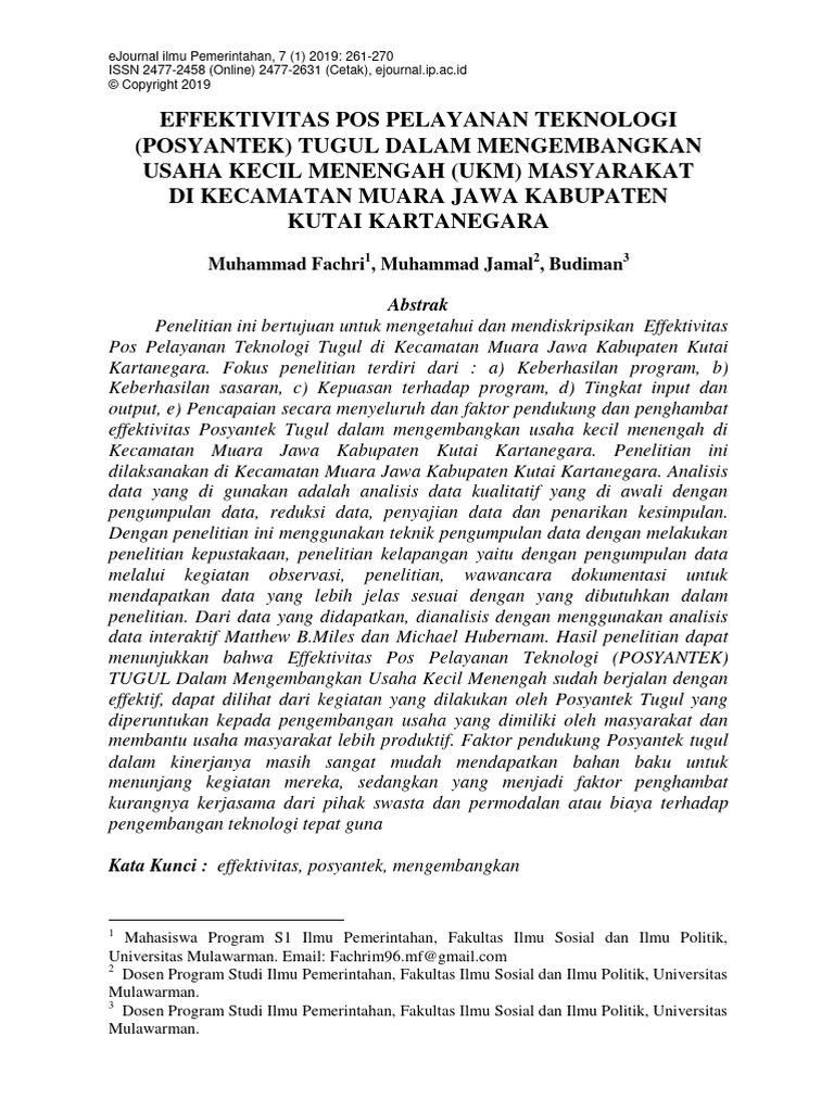 Jurnal Fachri Posyantek | PDF