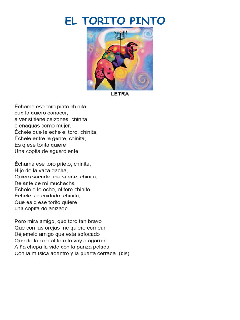El Torito Pinto | PDF