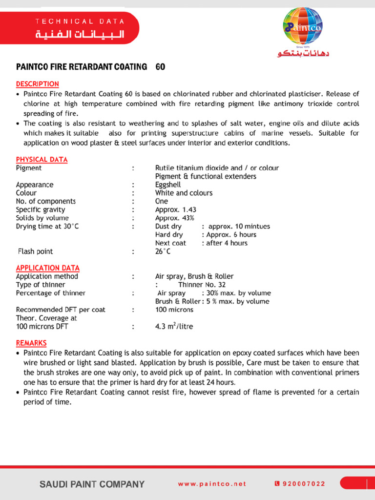 MTC Firerated Paint | PDF