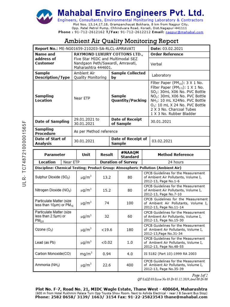 REPORT-AA-Raymond - 1659-Modified1 | PDF