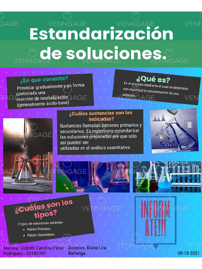 Estandarización de Soluciones - Química Analítica. | PDF