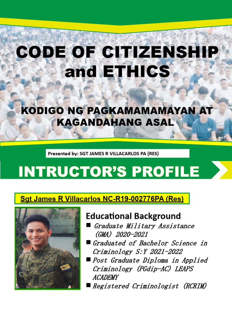 CODE-OF-CITIZENSHIP-AND-ETHICS- | PDF