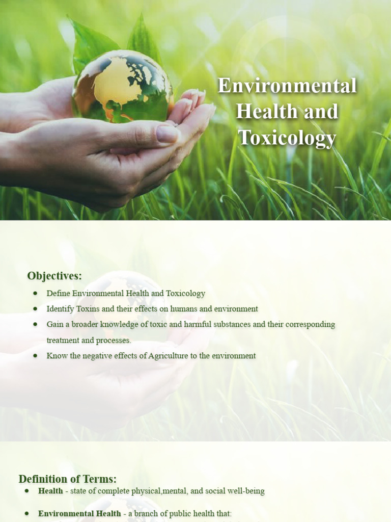 Environmental Health and Toxicology | PDF