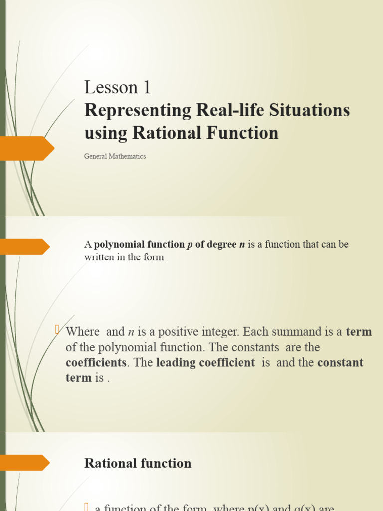 Week 2 Rational Function, Equation and Inequality - Autosaved | PDF