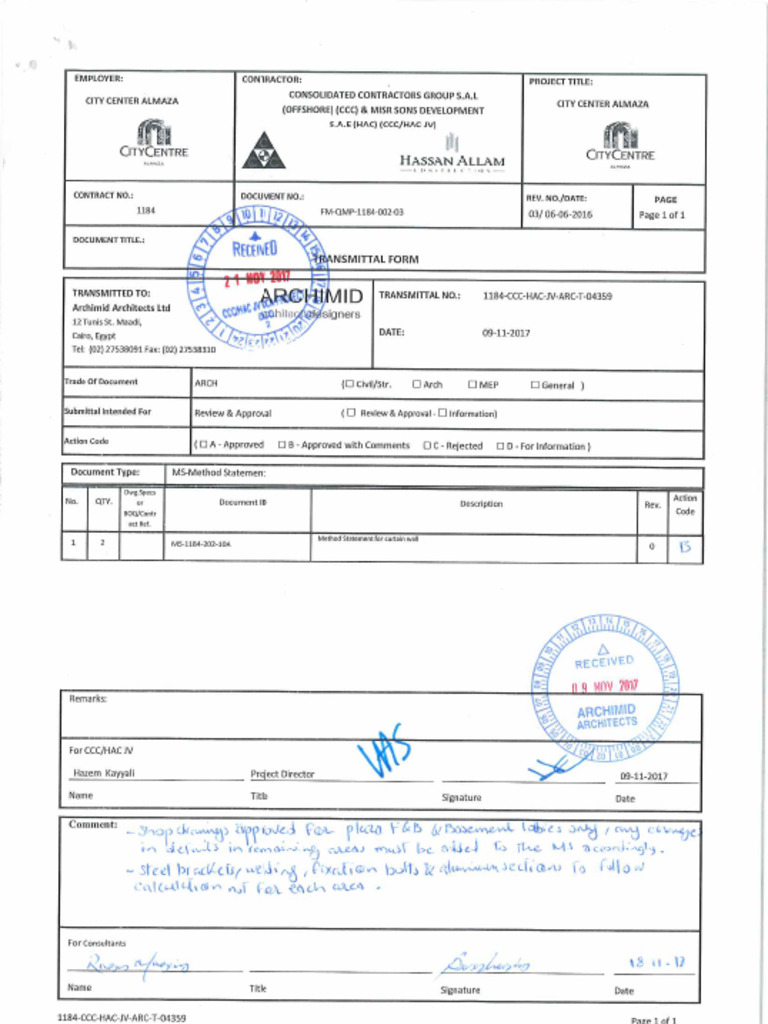 MS 1184 202 10A Curtain Walls | PDF