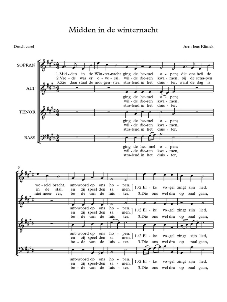 EL DECEMBER Midden in de Winternacht | PDF