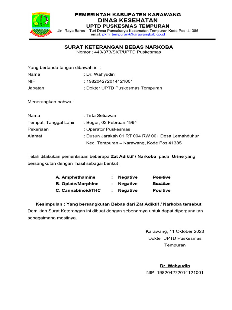 Surat Bebas Nafza | PDF | Pengembangan Diri | Kesehatan Holistik