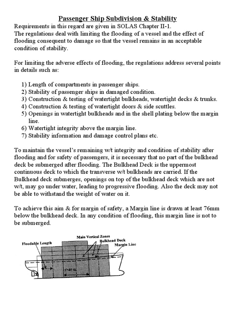 Passenger Ship Floodable Length & Stability | PDF | Water Transport ...
