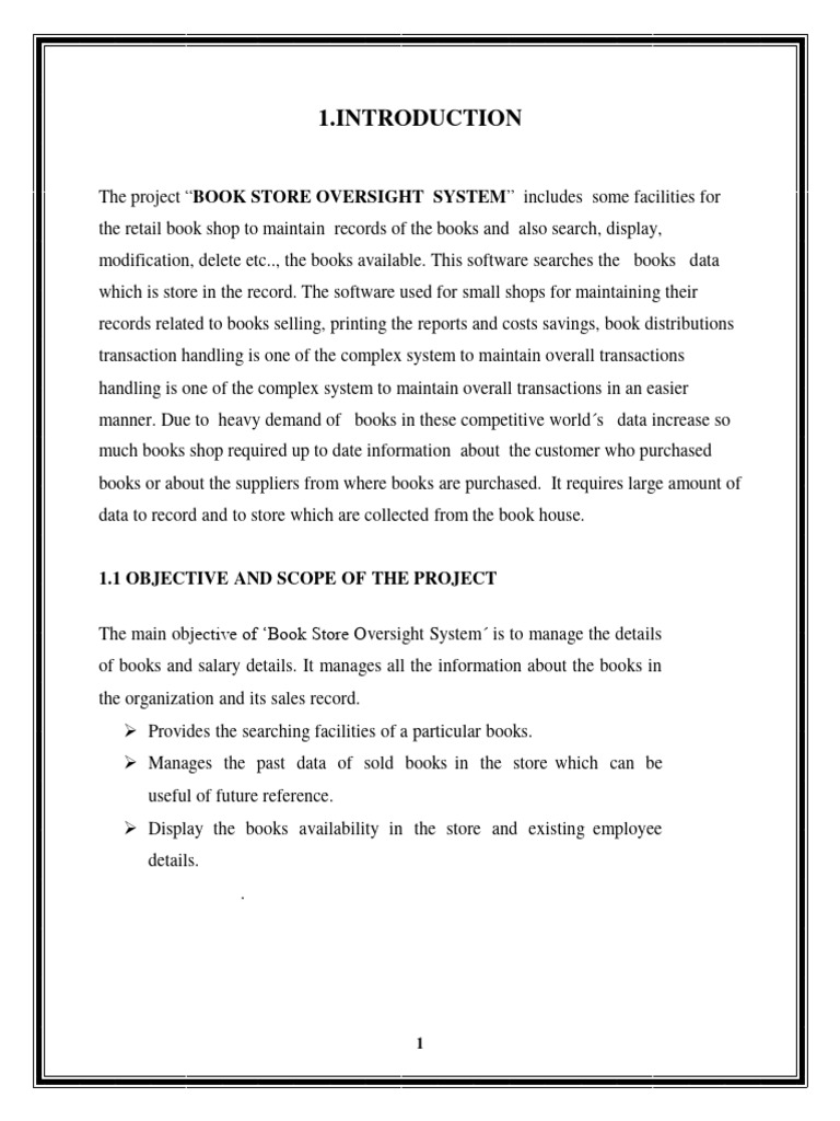 Book Store Management System Overview | PDF