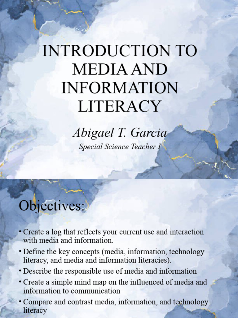 Introduction To Media and Information Literacy | PDF