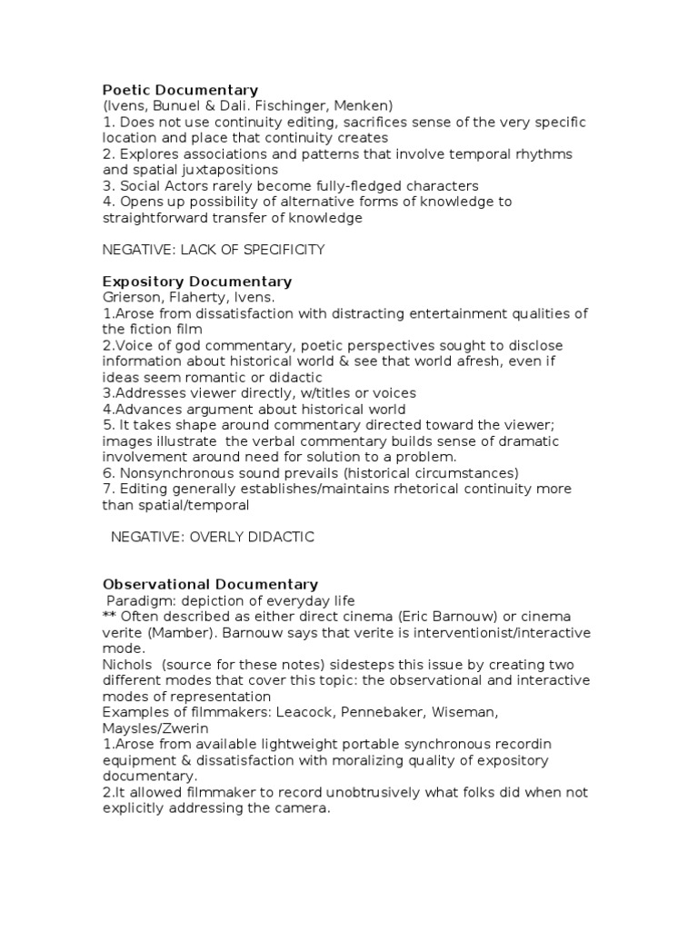 Poetic Documentary | Documentary Film | Philosophical Science