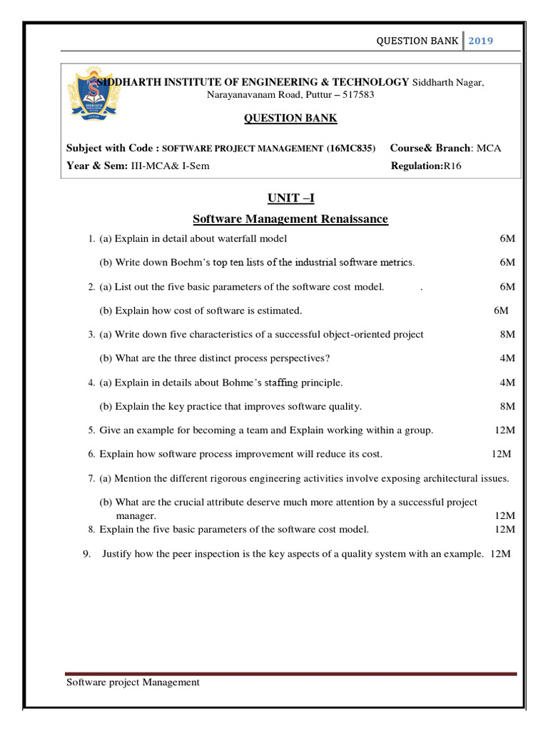 Software Project Management | PDF