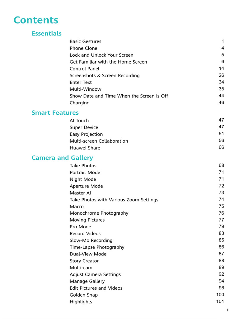 User Manual Huawei P60 Pro (English - 136 Pages) | PDF