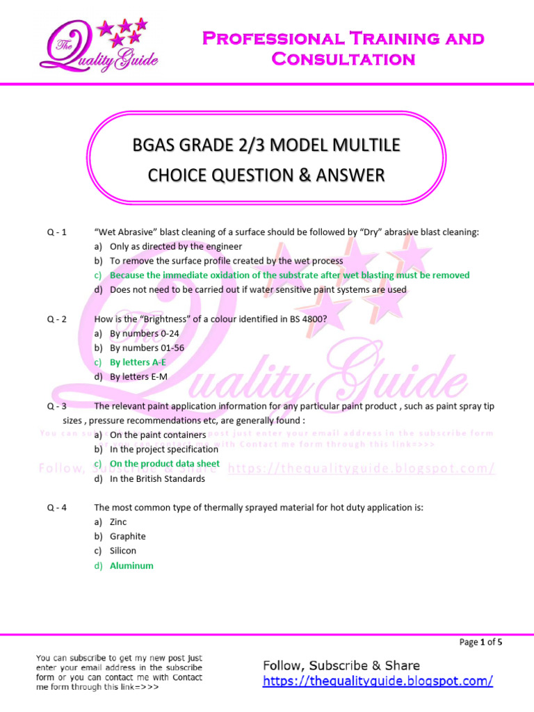 Part-3 Important Question For B Gas Exams | PDF