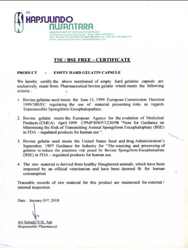 Kapsulindo Bse | PDF