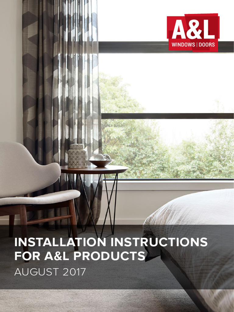 A & L Windows Installation Instructions For AL Products | PDF | Door ...