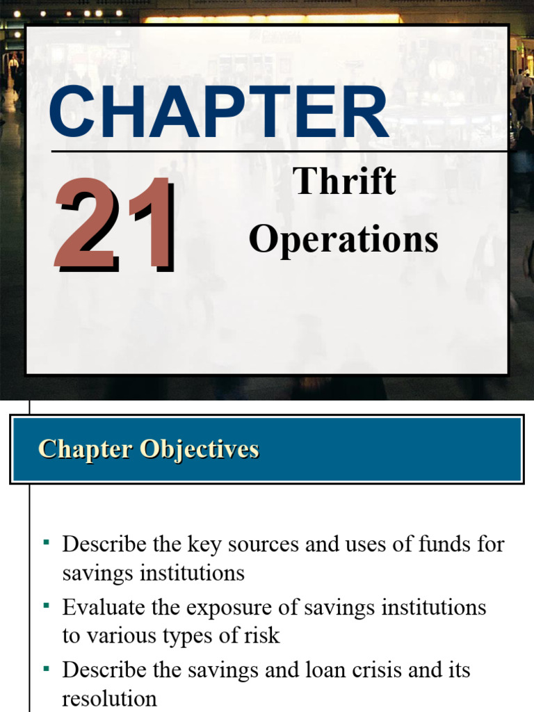 Chapter-21 - Thrift Operation | PDF