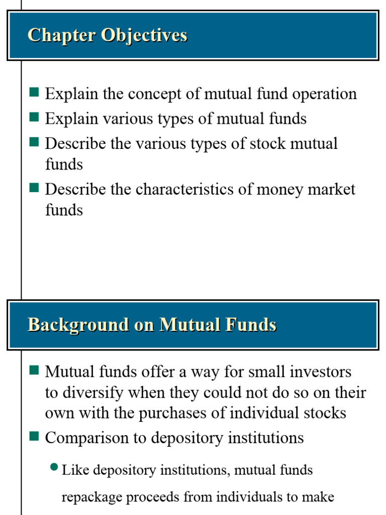 Mutual Funds: Types, Operations, and Management | PDF | Investment Fund ...